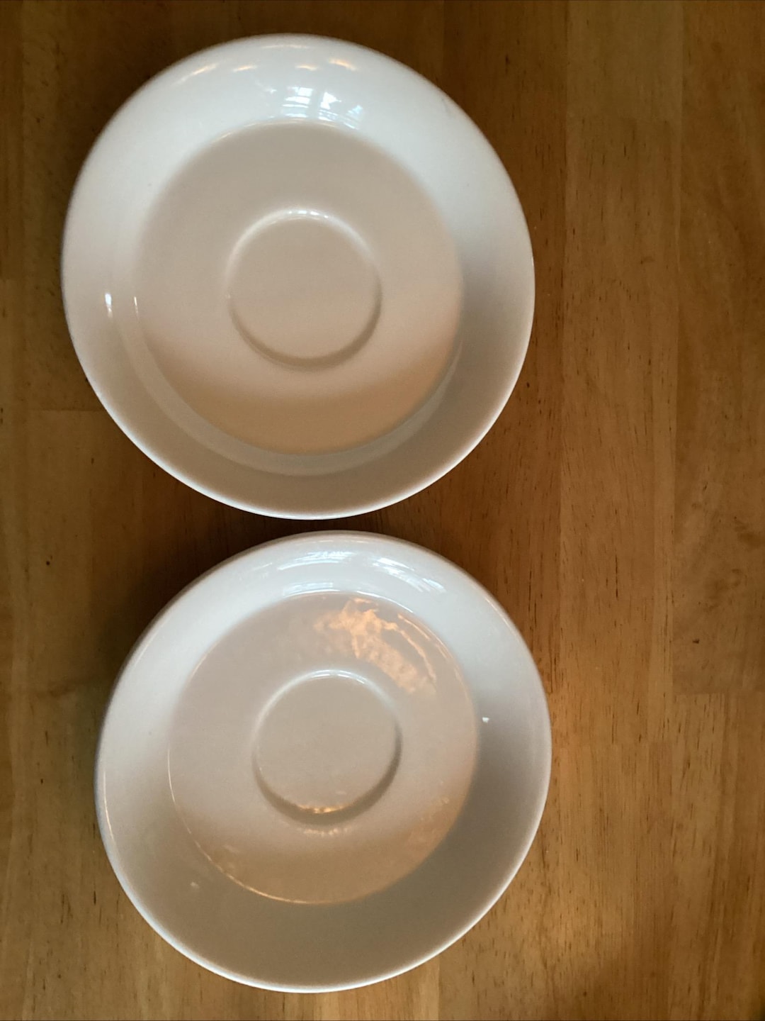 Vintage Shenango China Restaurant Ware Set of 2 Deep White Saucers - Etsy