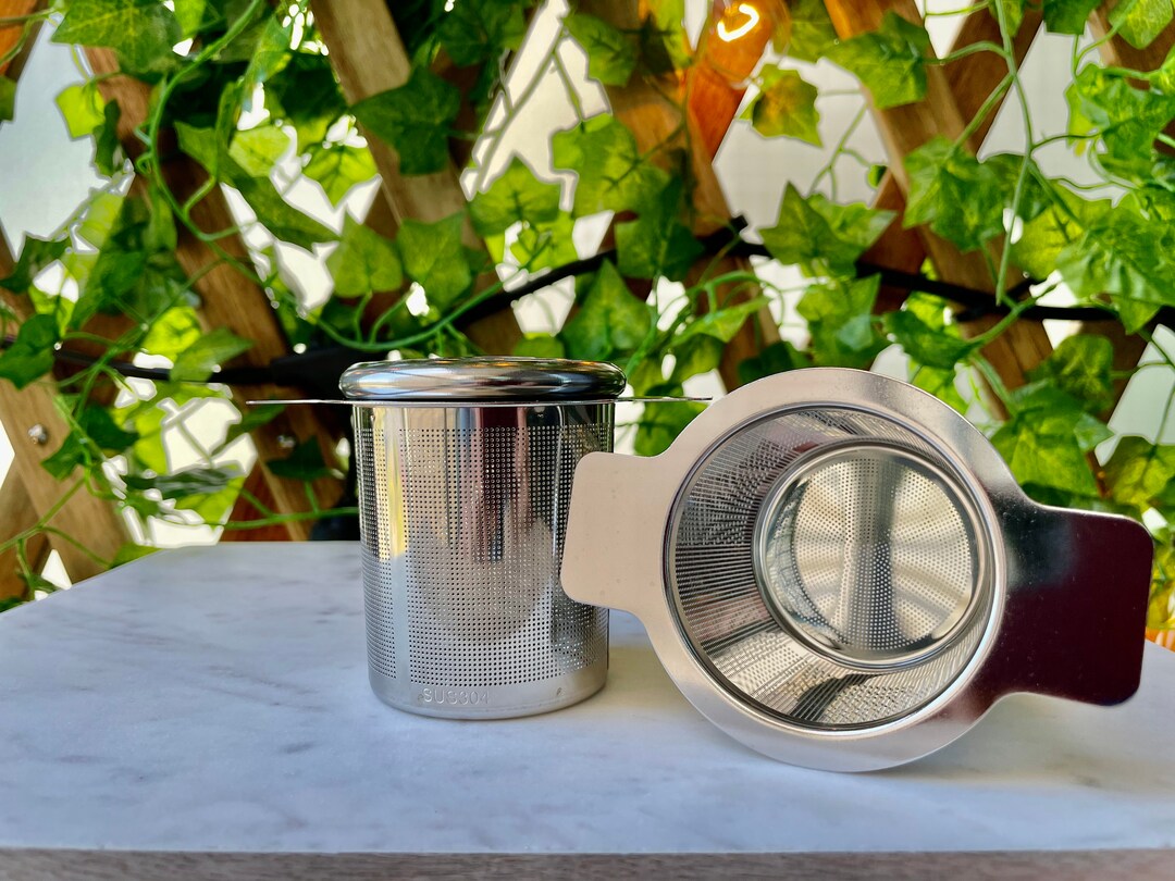 Loose Leaf Tea Infuser with Lid Stainless Steel Single Serving Tea ...