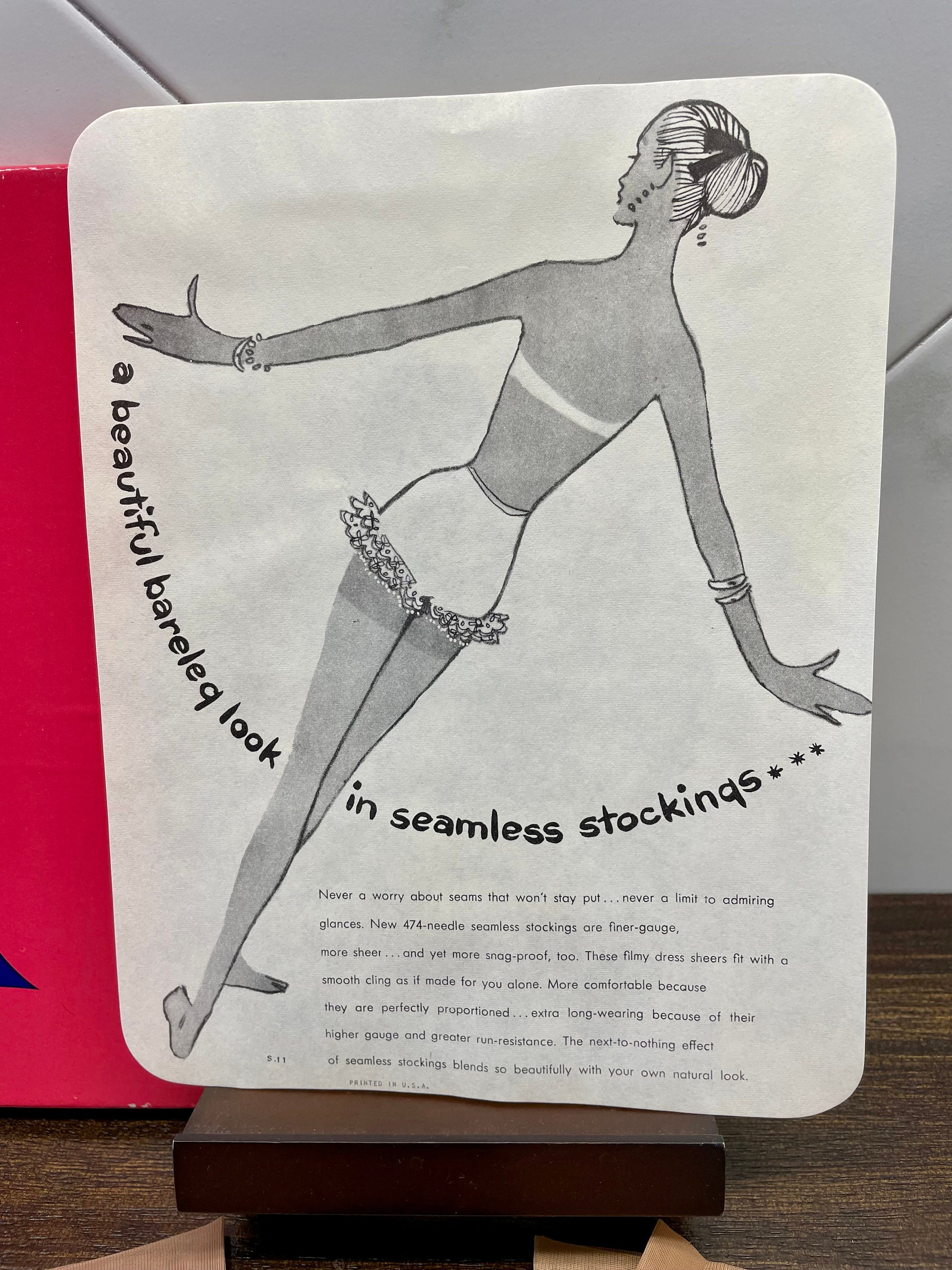 Vintage Hosiery 1940s Nylons Joan Eddy Sally Lynne Stockings - Etsy