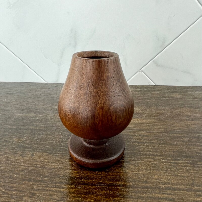 Wood Bud Vase - Etsy