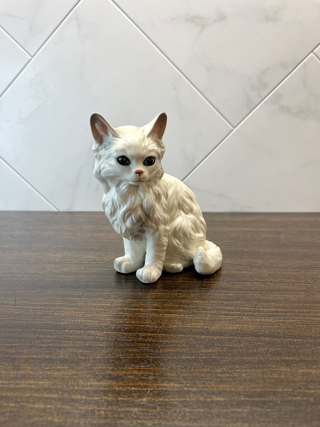 Vintage Lefton White Persian Cat Figurine, 5 1/2 - Etsy