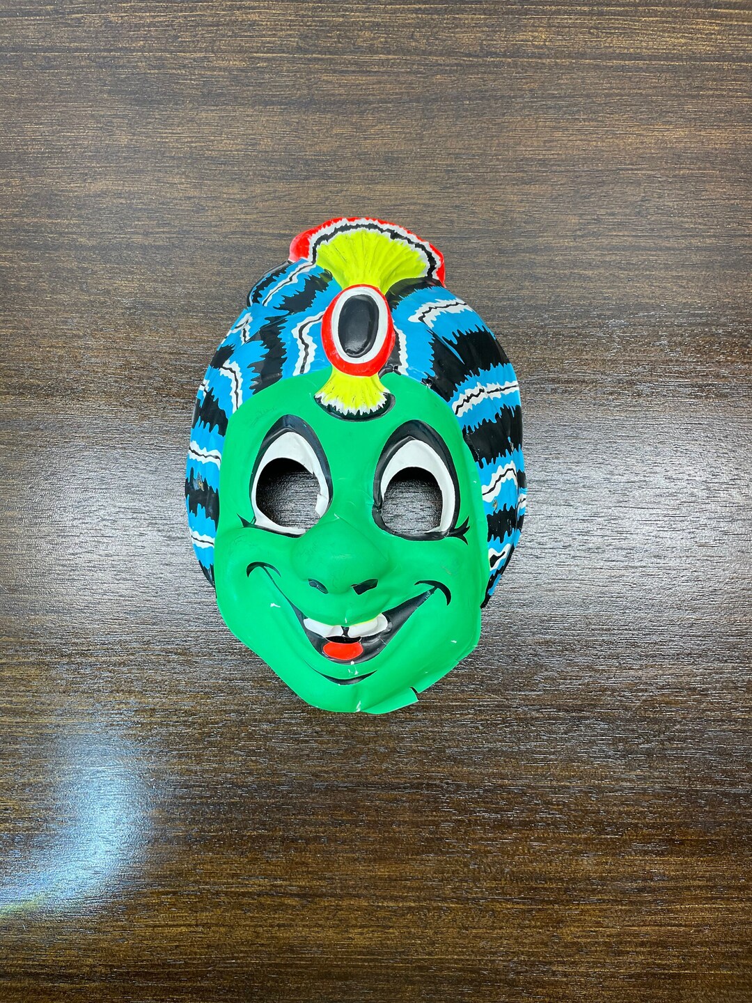 Vintage 80s Halloween Genie Mask Day-glow Genie Costume Mask - Etsy