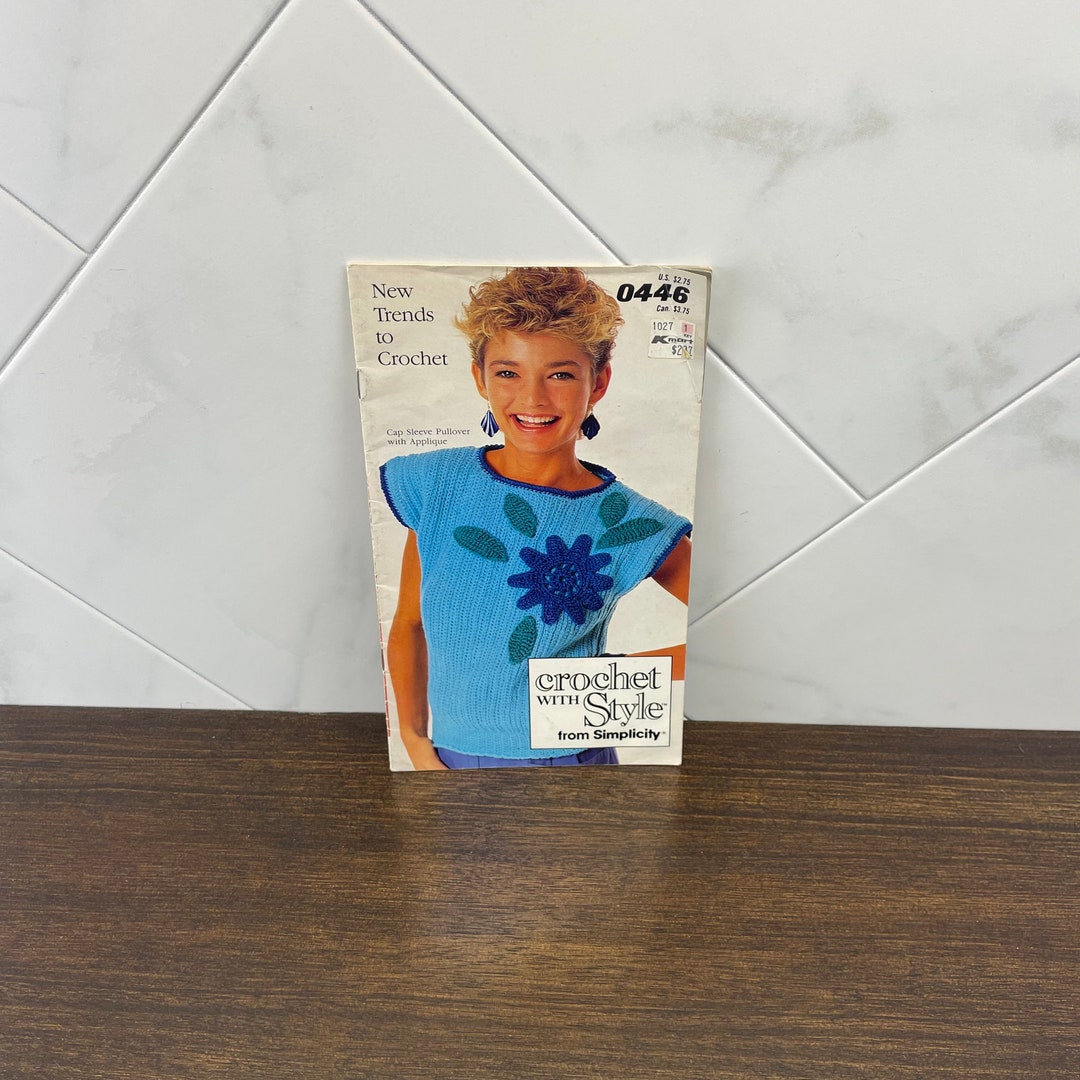 Vintage Crochet Pattern Booklet, 1980s Crochet Craft Book, Ephemera - Etsy