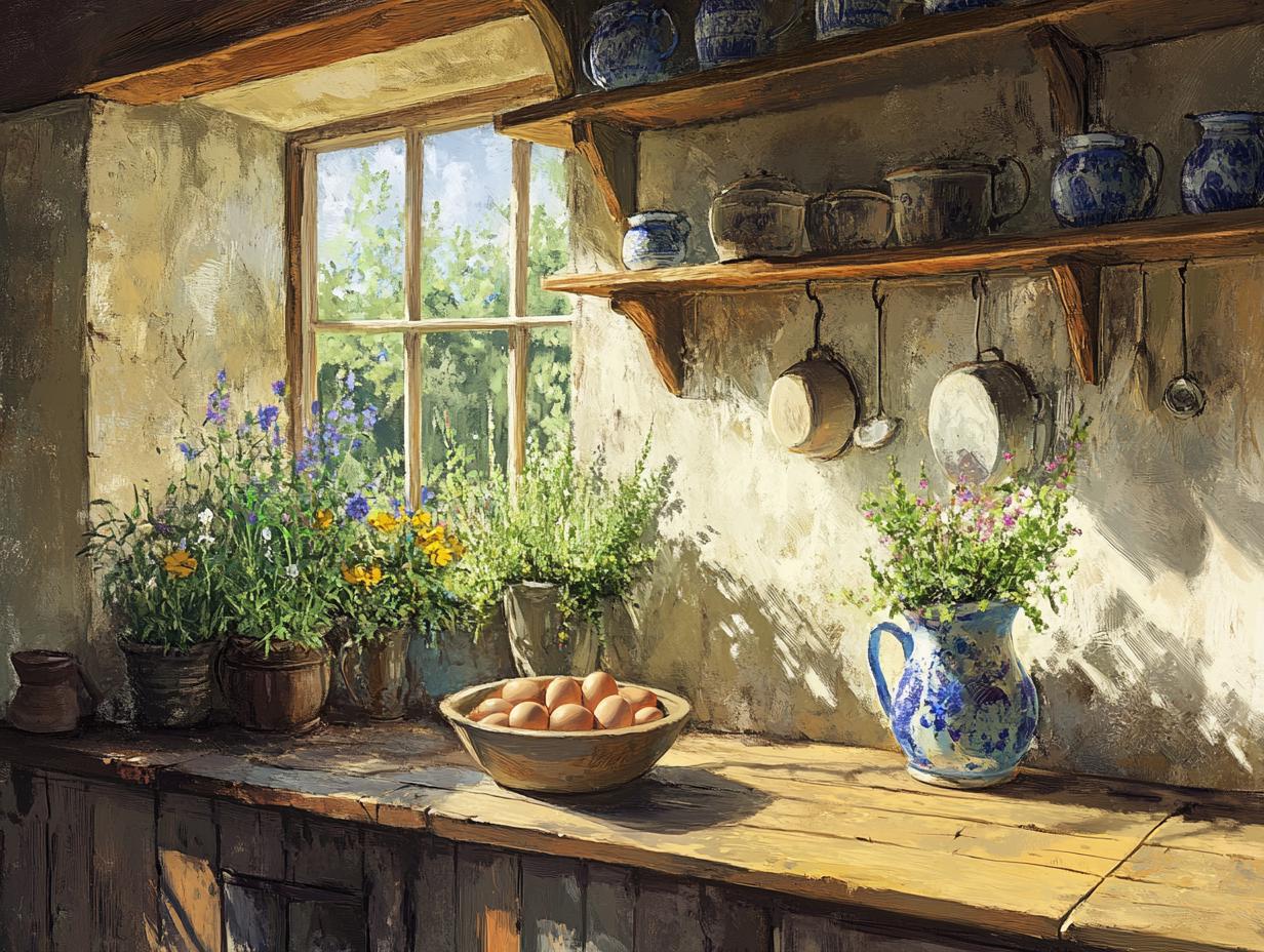 Rustic Kitchen Window Print, Vintage Farmhouse Decor (digital Download ...