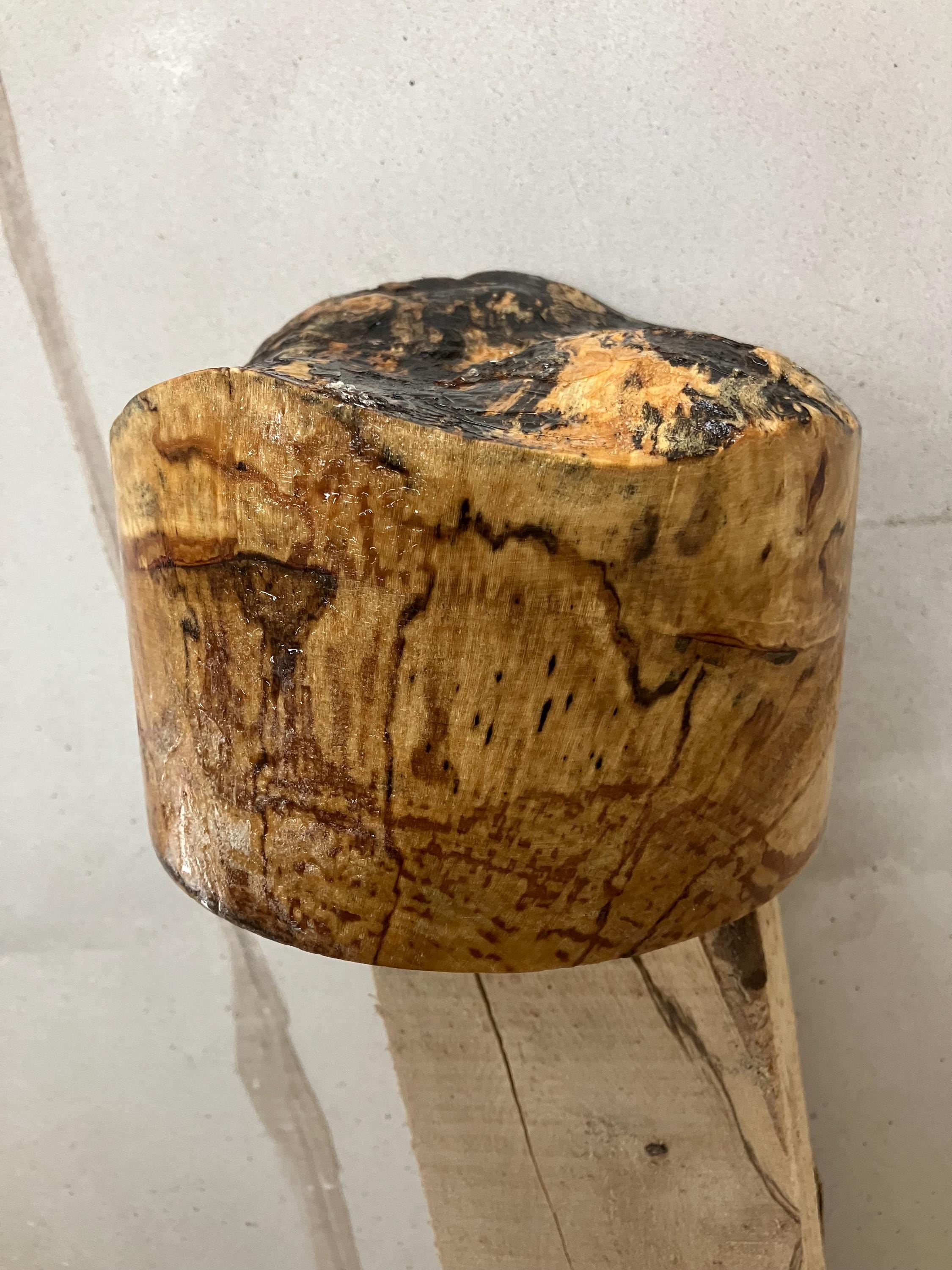 Very Nice Spalted, Stabilized, Hard Maple Turning Blank. Bowl Blank ...