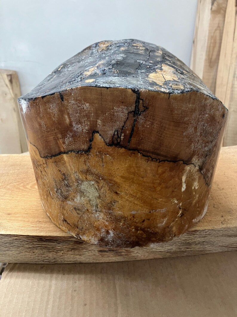 Huge, Spalted, Stabilized, Hard Maple Turning Block. Large Bowl Blank ...