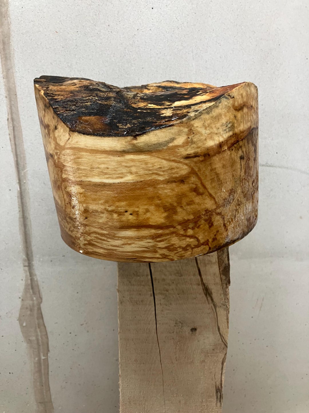 Very Nice Spalted, Stabilized, Hard Maple Turning Blank. Bowl Blank ...