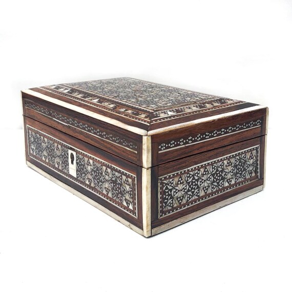 Antique Moroccan micro mosaic box-Vintage micro Mosai… - Gem