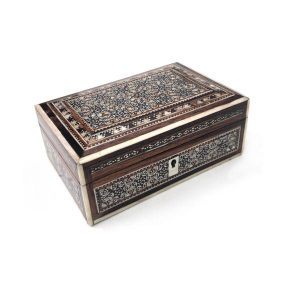 Antique Moroccan micro mosaic box-Vintage micro Mosai… - Gem