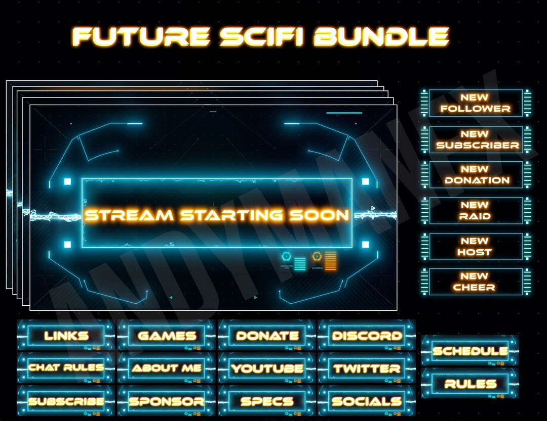 Animated Futuristic Sci-fi Bundle - Etsy