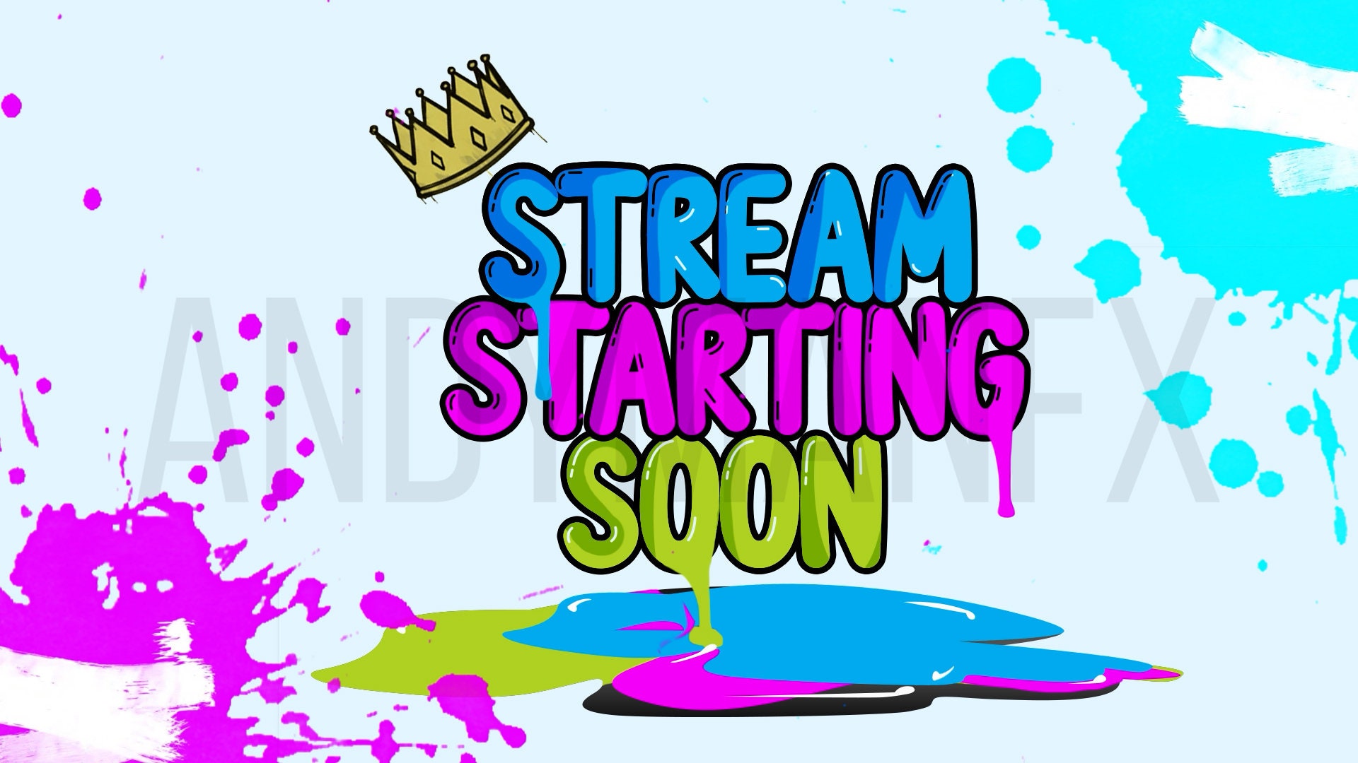 Paint Drip Overlay W/ Transition and 9 Panels - Etsy