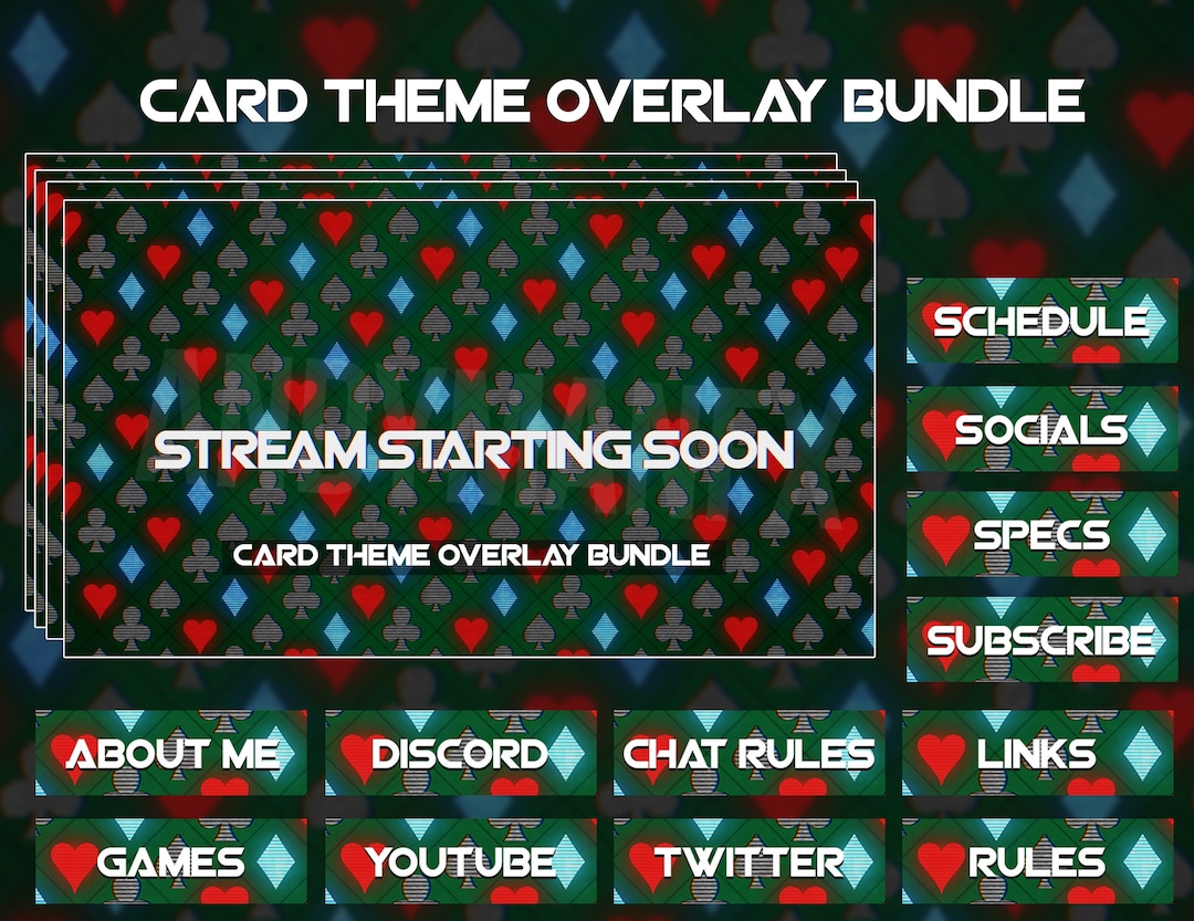 Animated Card Theme Overlay Bundle - Etsy