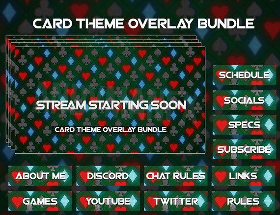 Animated Card Theme Overlay Bundle - Etsy
