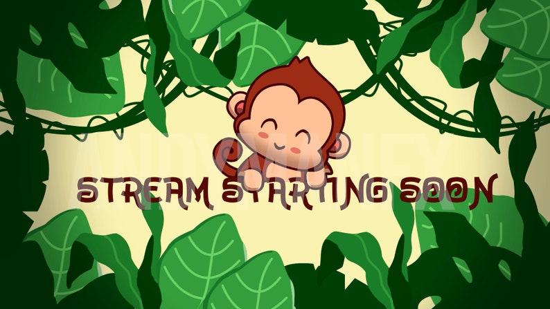Animated Monkey Overlay Bundle - Etsy