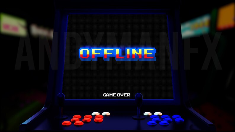 Animated Arcade Stream Overlay Bundle - Etsy