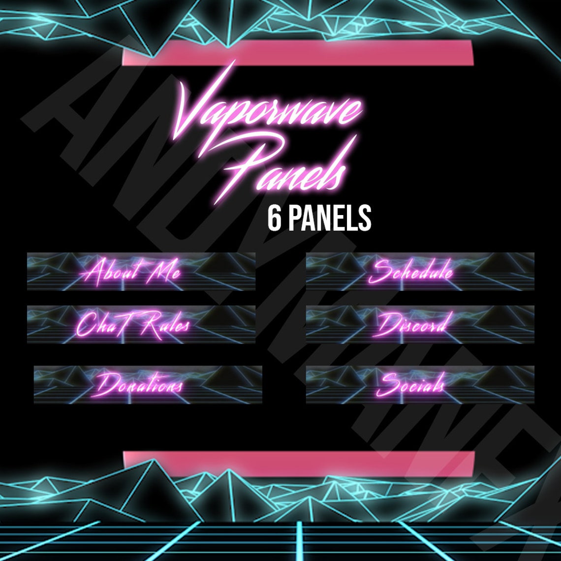 Vaporwave Overlay Pack - Etsy