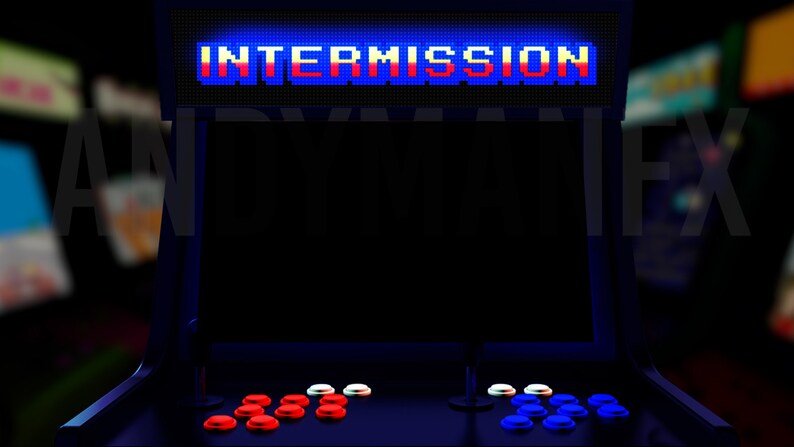 Animated Arcade Stream Overlay Bundle - Etsy