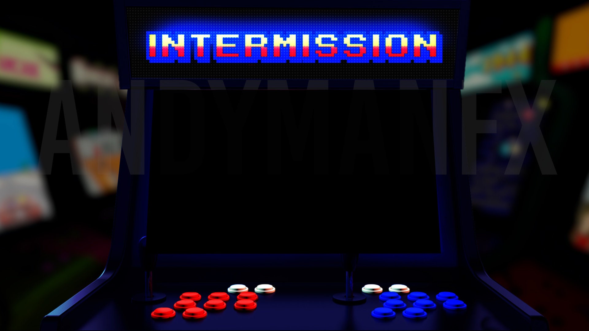 Animated Arcade Stream Overlay Bundle - Etsy