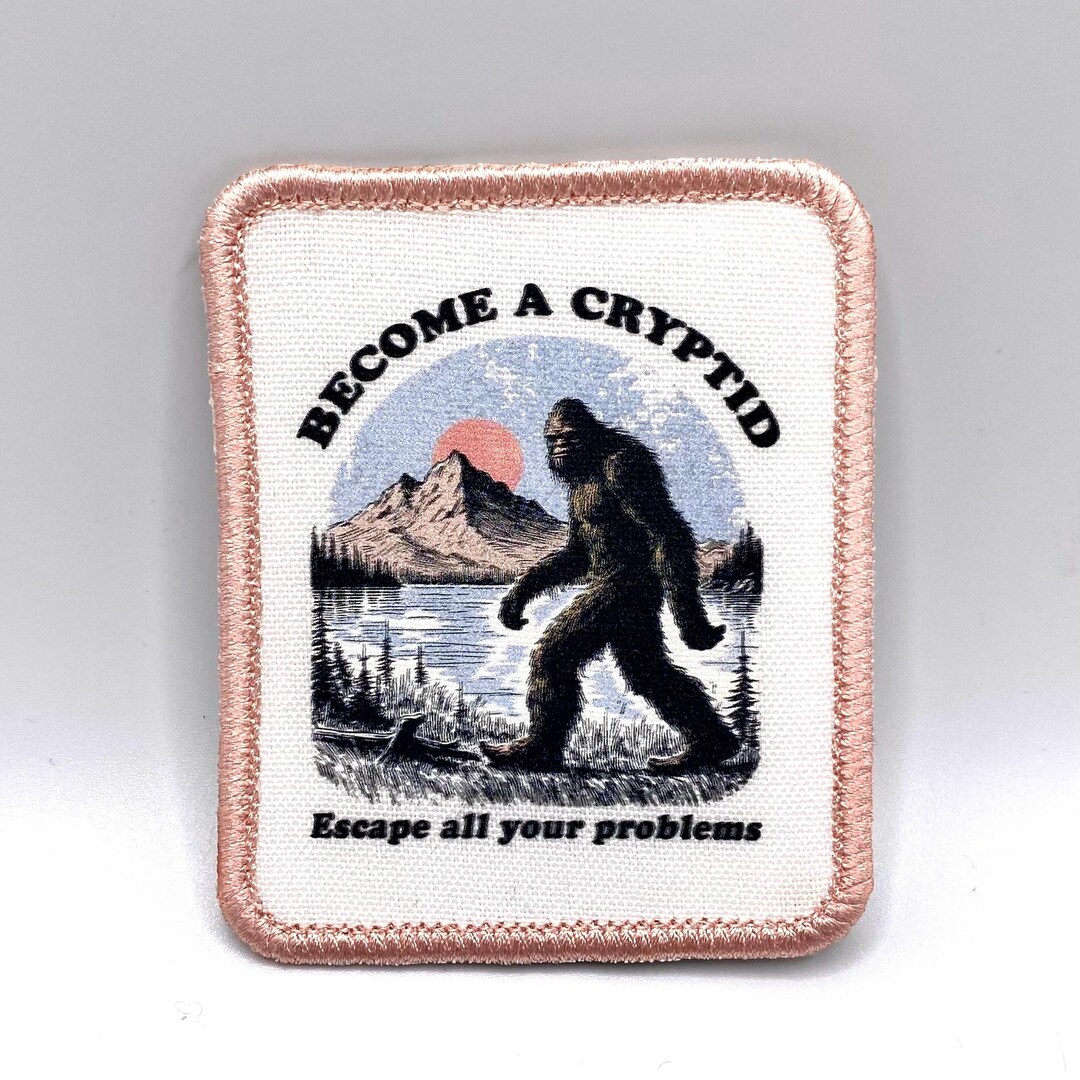 Funny Cryptid Patch Handcrafted Small Batch Iron on Patches Made in ...