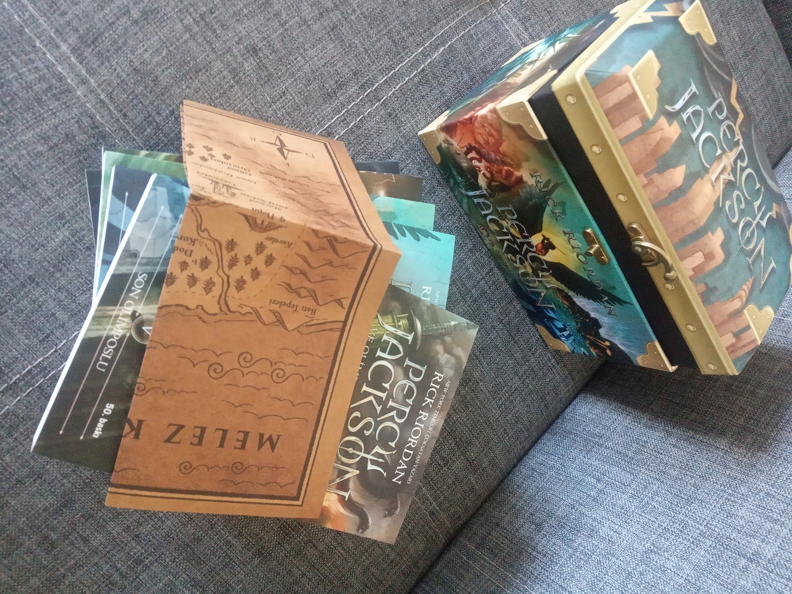 Percy Jackson Box Set Including the Map, 1-5, Very Rare, Limited ...