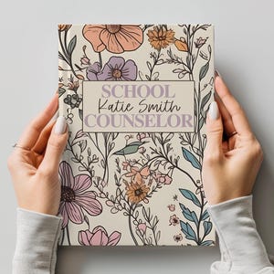 Custom School Counselor Notebook, Personalized Counselor Journal ...