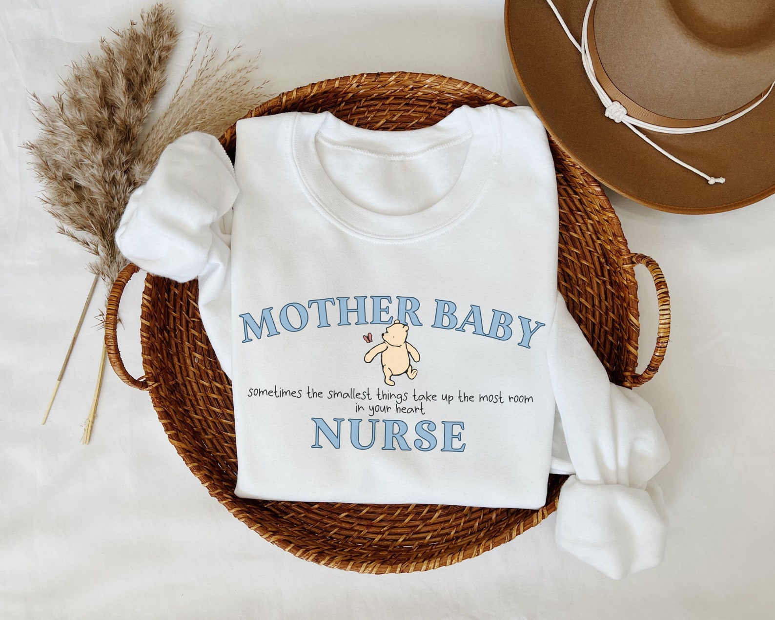 Winnie the Pooh Mother Baby Nurse Crewneck Sweatshirt - Etsy