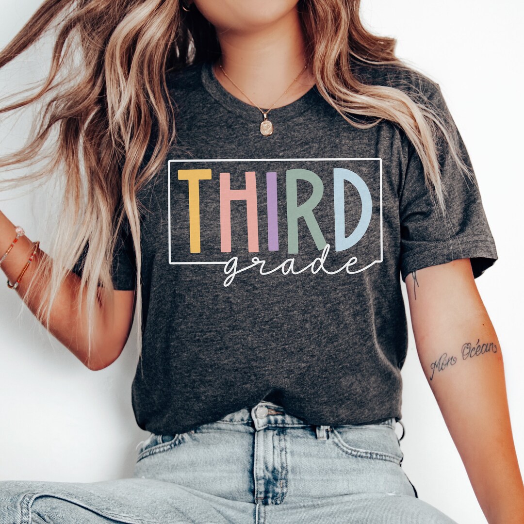 Cute 3rd Grade Shirt, Third Grade Teacher Team, Matching School Shirt ...