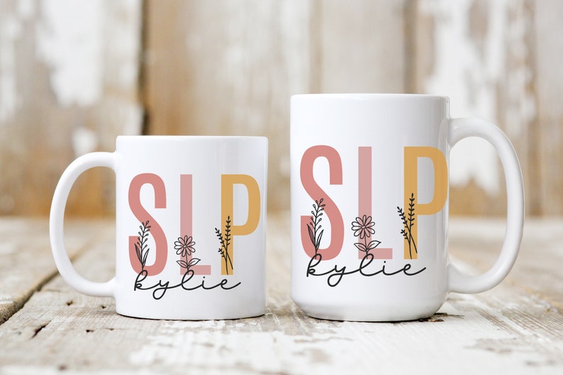 SLP Mug Speech Language Pathologist Custom Coffee Mugs - Etsy