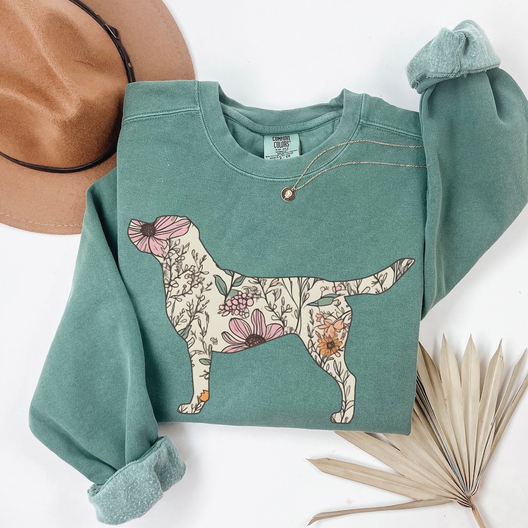 Labrador Retriever Sweatshirt, Comfort Colors® Black Labrador Shirt ...