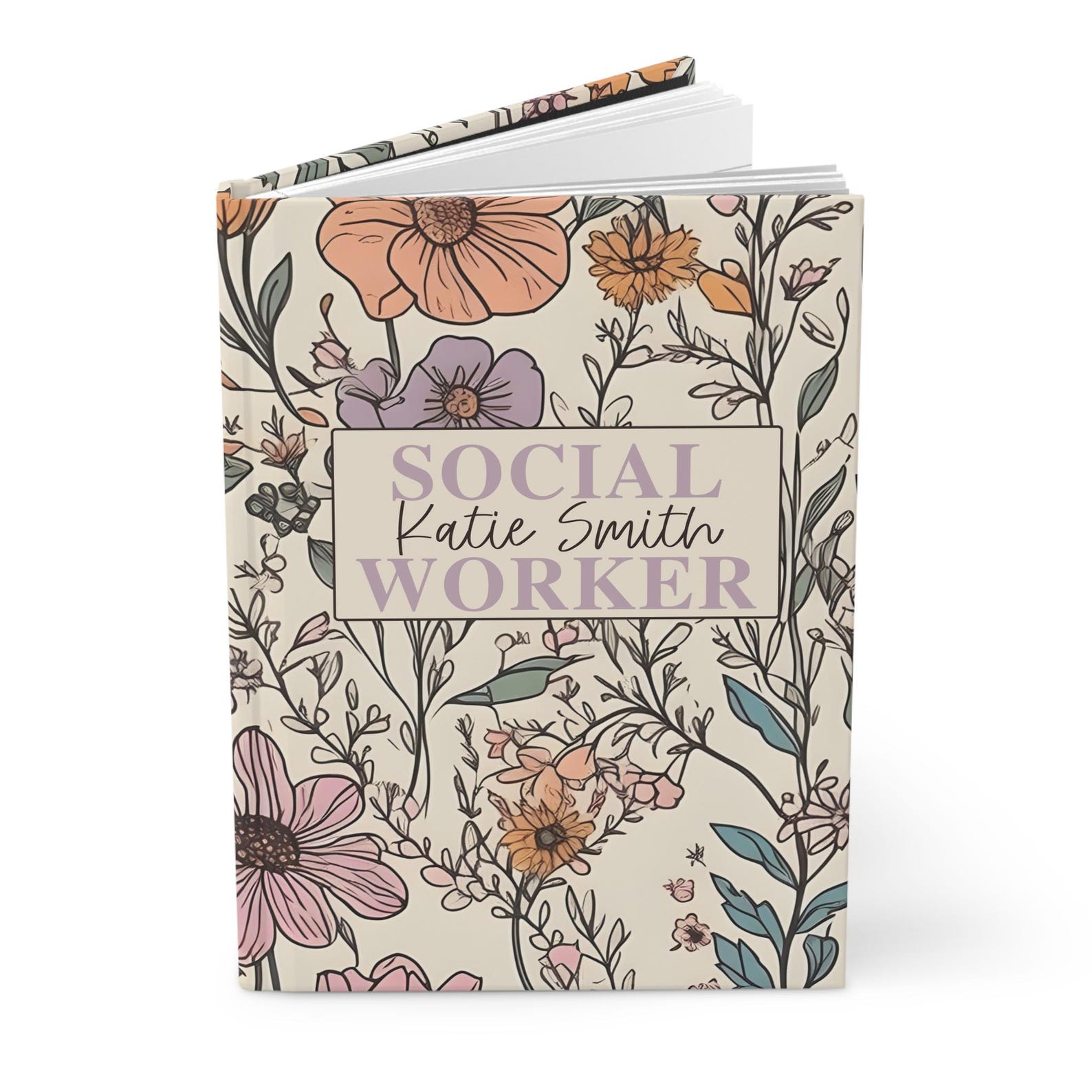 Custom Social Worker Journal, Personalized Social Worker Gift, LCSW ...