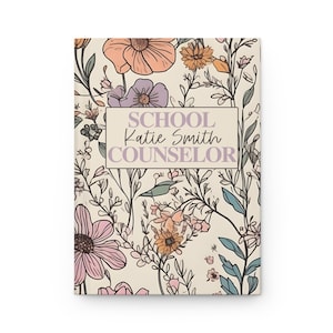 Custom School Counselor Notebook, Personalized Counselor Journal ...