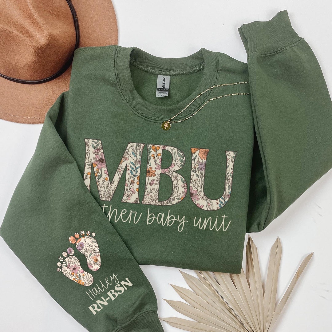 Custom Mother Baby Unit Sweatshirt, Personalized Mother Baby Nurse ...