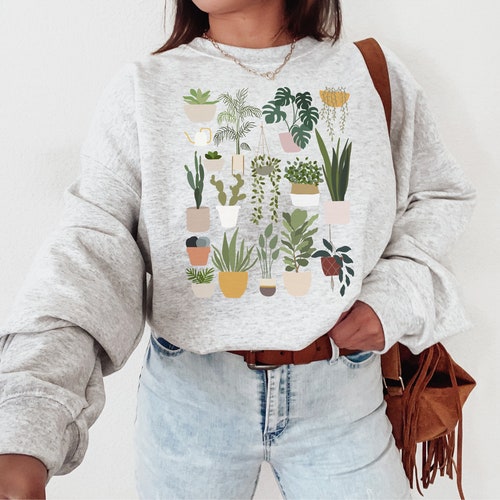Just One More Plant Sweatshirt Plant Mama Sweater Plant - Etsy