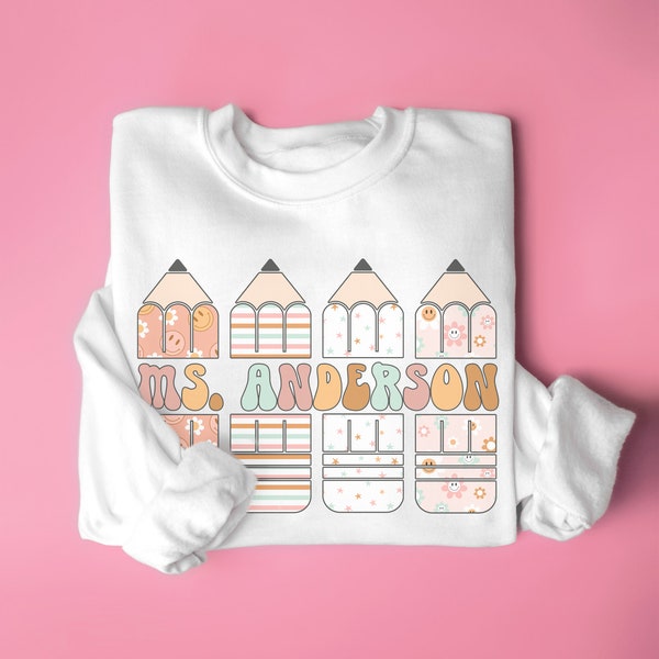 Teacher Crewneck Etsy