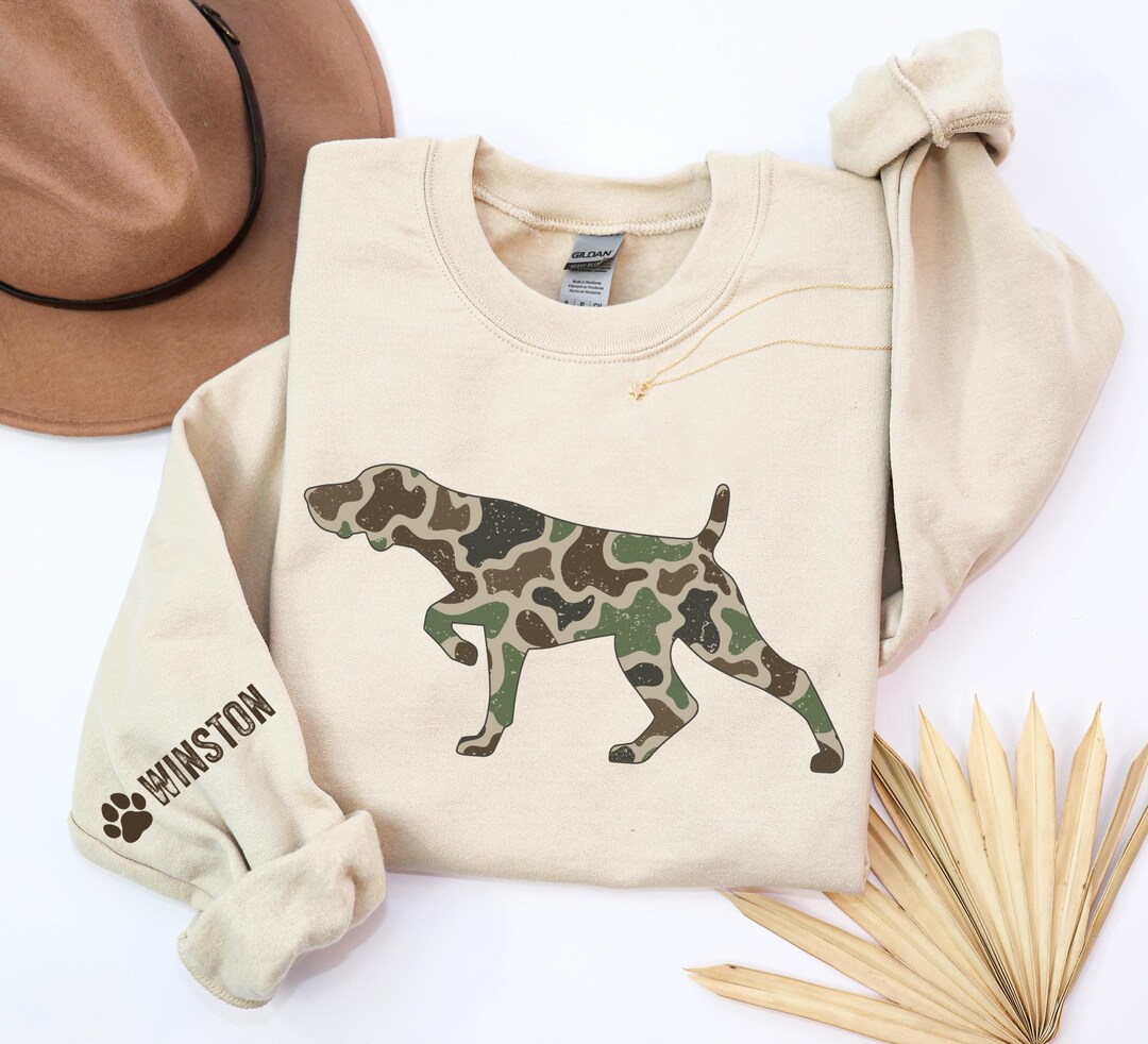 Custom German Shorthaired Pointer Sweatshirt, Personalized Dog Name ...