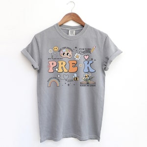 Comfort Colors® Prek Teacher Shirt, Pre-k Teachers Tee, Back to School ...