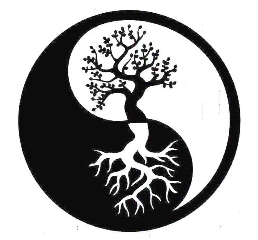 Yin Yang Tree of Life SVG - Etsy