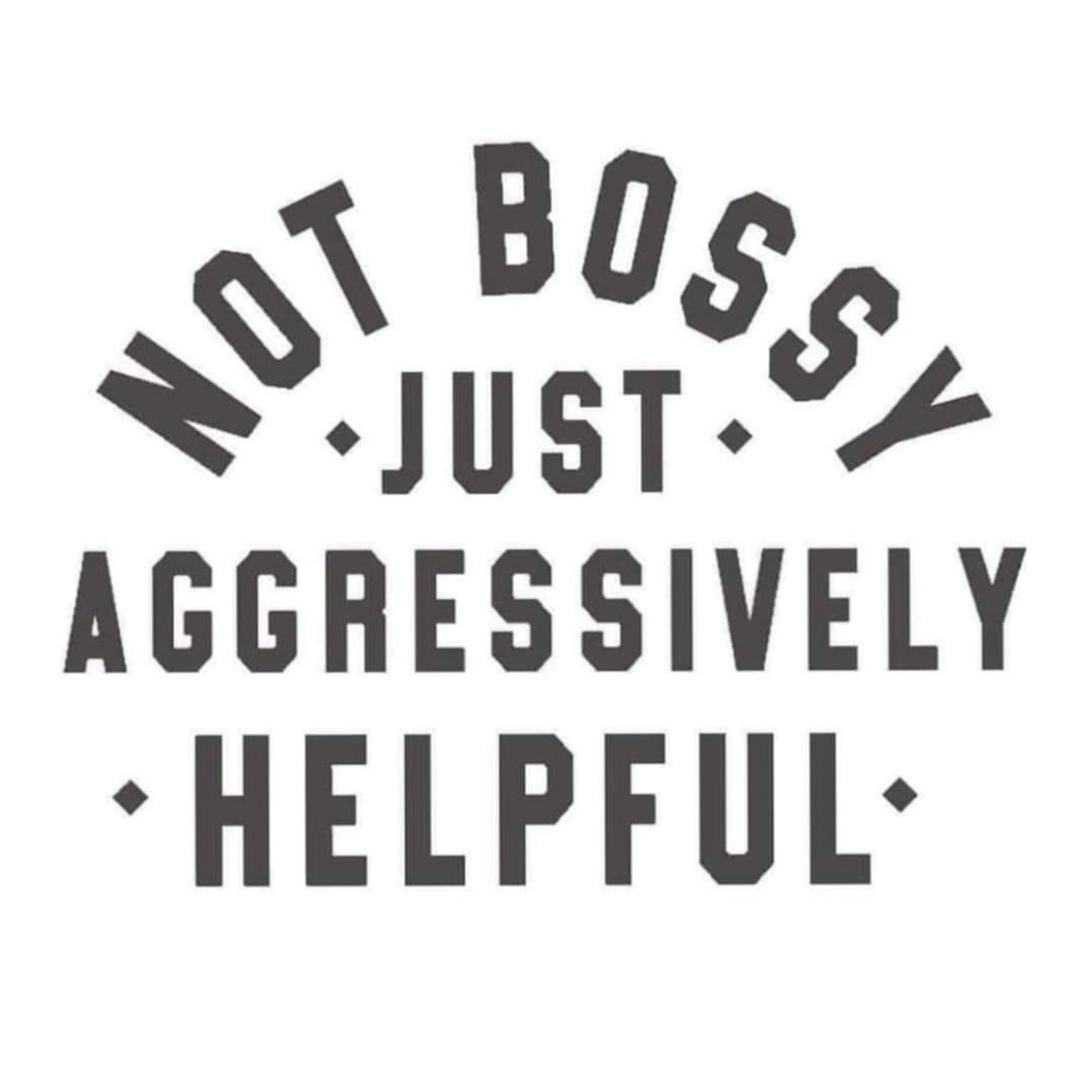 Not Bossy Just Aggressively Helpful SVG - Etsy