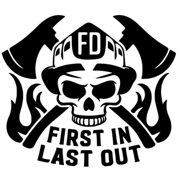 First in Last Out Fire Svg - Etsy