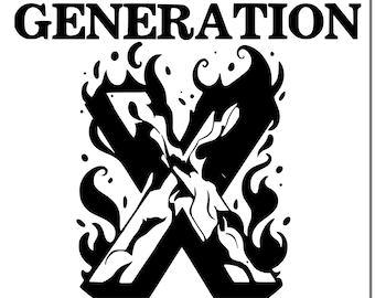 Generation X 4 Designs PNG & SVG, - Etsy