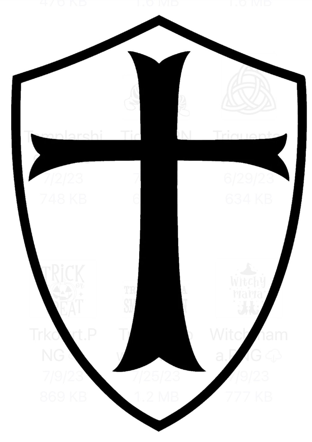 Templar Shield SVG - Etsy