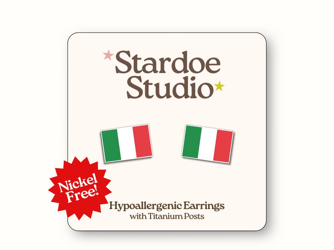 Italy Flag Earrings • Italian Flag Jewelry • European Earrings ...