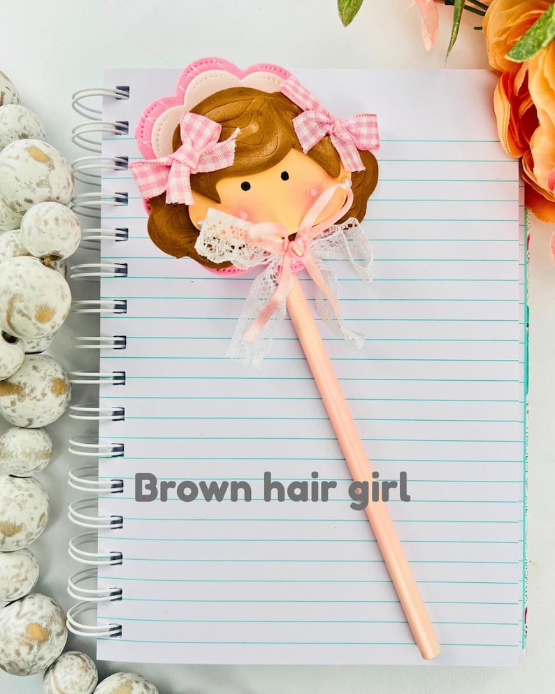 Handmade Kawaii Girl Pencil Toppers – EVA Foam Charms - Etsy