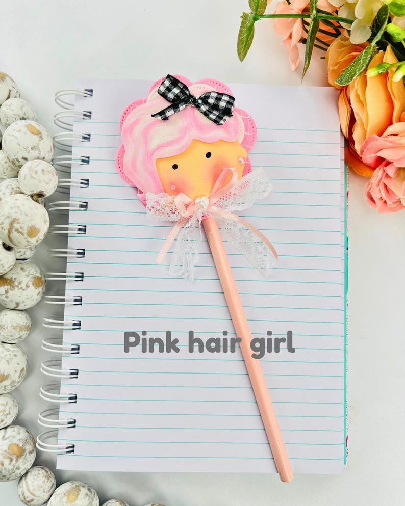 Handmade Kawaii Girl Pencil Toppers – EVA Foam Charms - Etsy