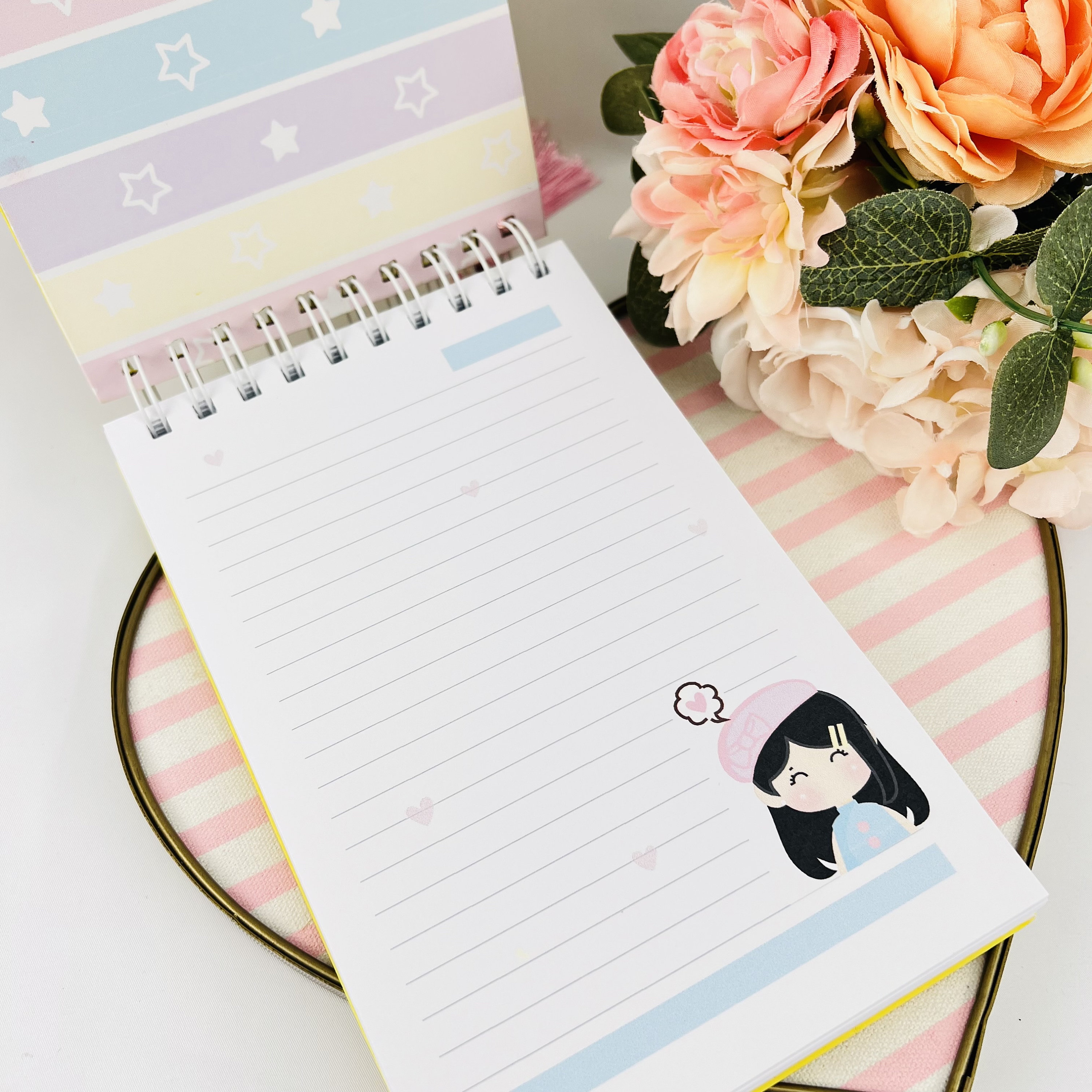 Yellow Kawaii Spiral Pad for Girls or Lovers of Cute Writing and ...