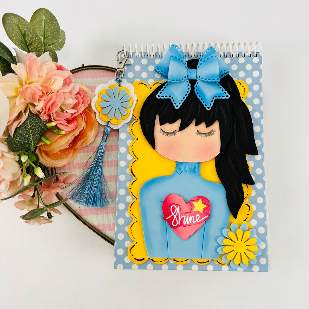 Kawaii Girl's Notepad With Keychain Handmade in Eva Foam. Original ...