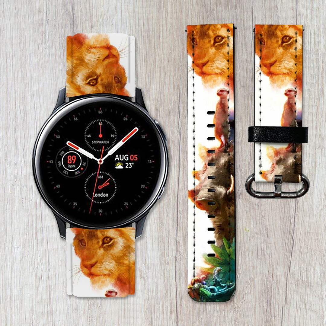 King Lion Galaxy Watch 3 4 5 6 7 Pro Band Simba Active 2 40 42 44 45 ...
