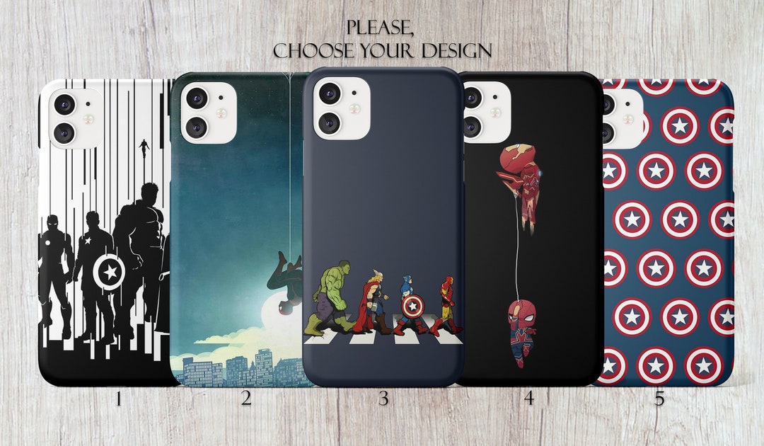 Marvel iPhone 13 14 15 Case Avengers Galaxy S23 Case iPhone 11 - Etsy