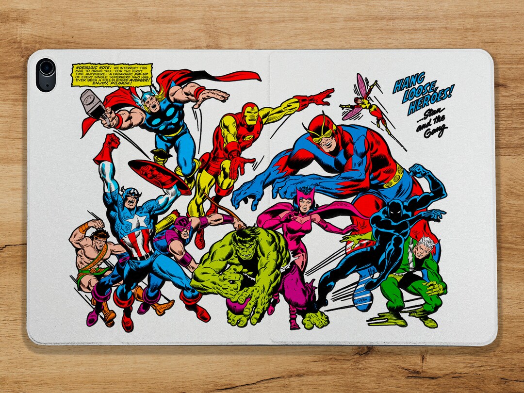 Comics 2024 iPad 11 Air M2 iPad 13 Pro M4 Pencil Holder iPad Pro 12.9 ...