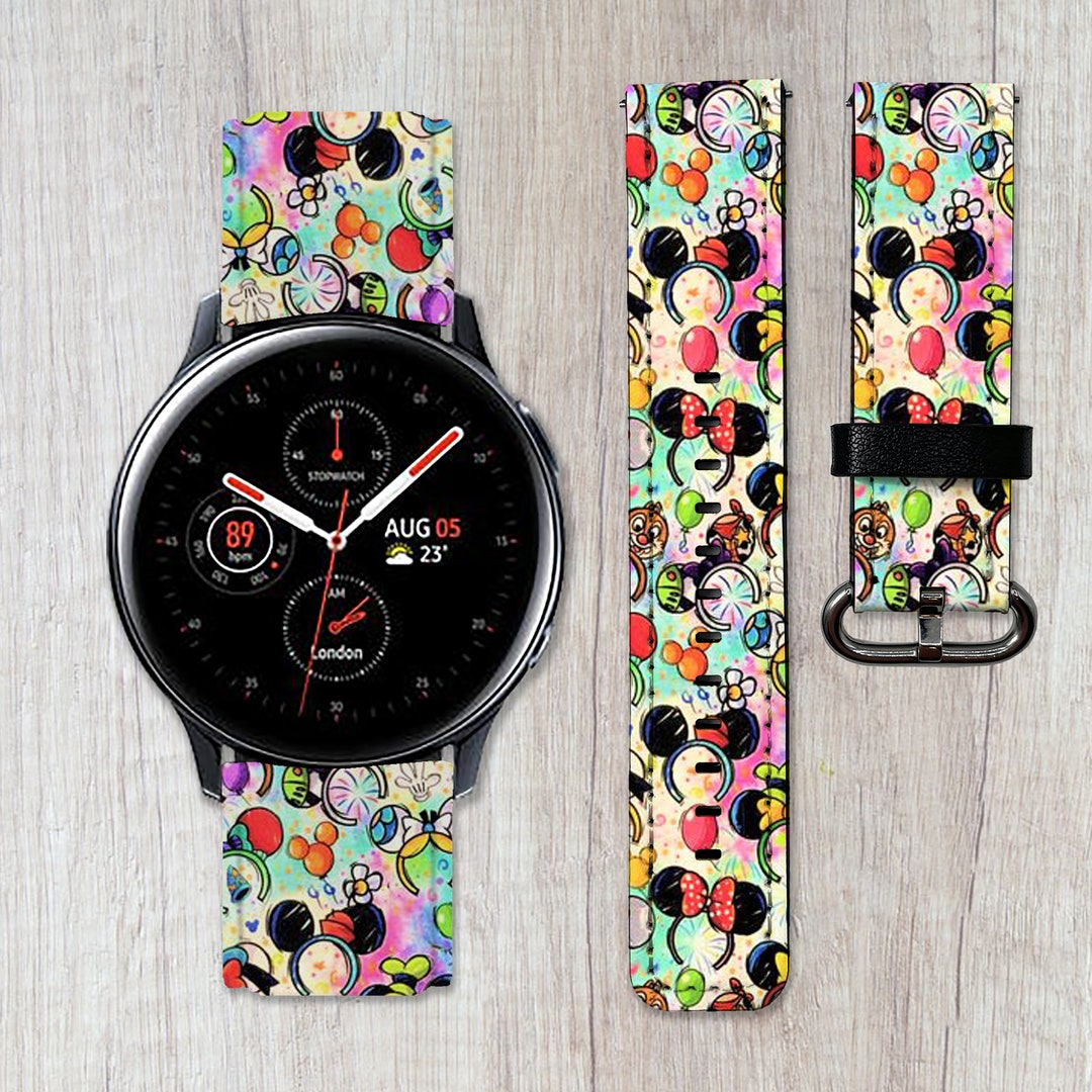 Galaxy Watch 3 4 5 6 7 Pro Mickey Mouse Ears Band Active 2 40 42 44 45 ...